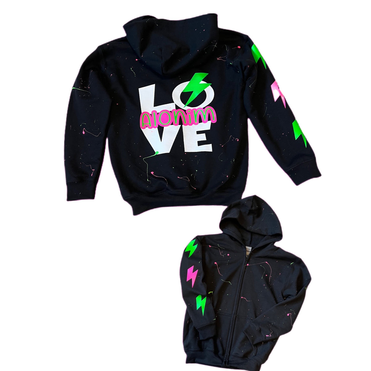 Girl's Custom Camp LOVE Zip Up Hoodie - Personalize! – HilHandMadeIt